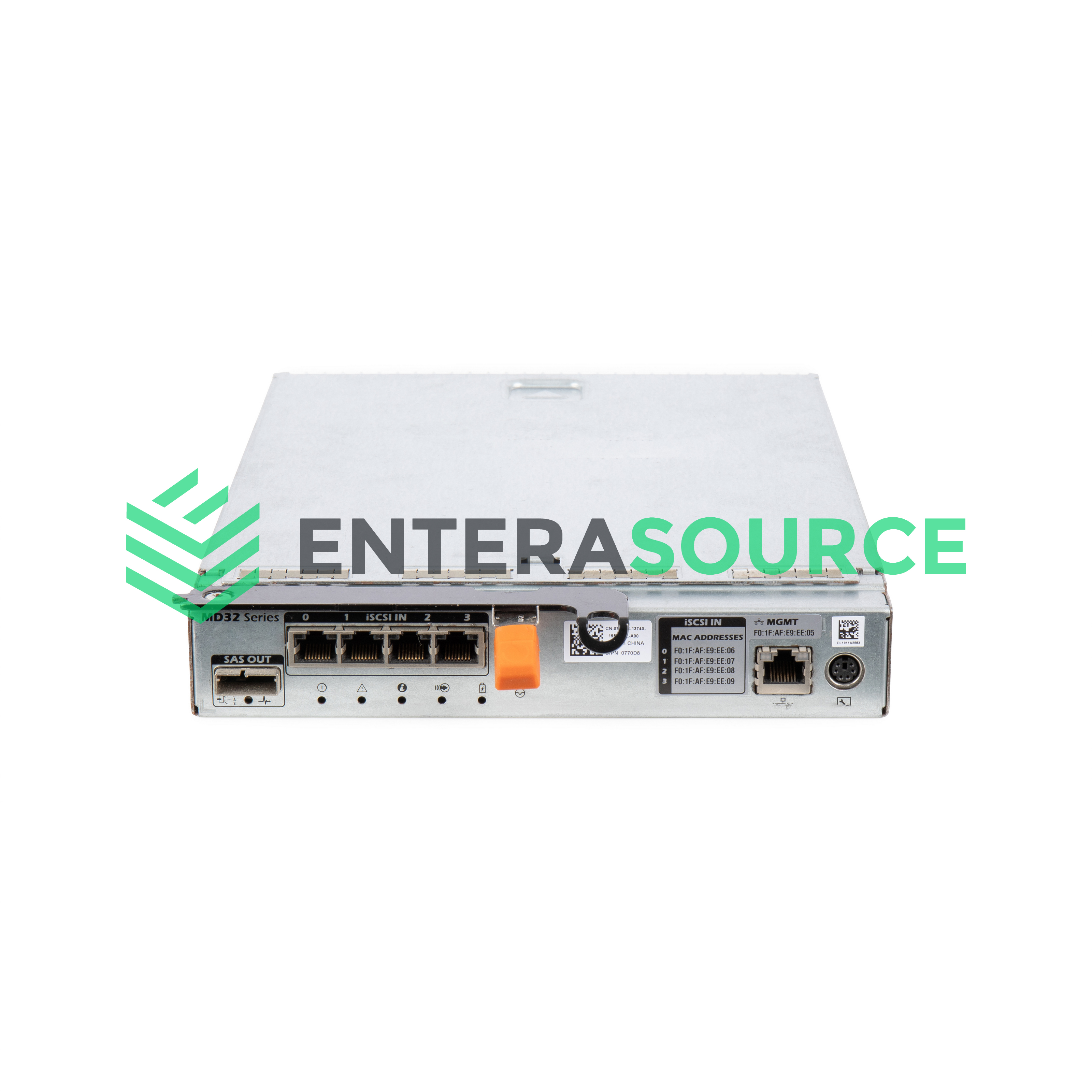 Dell 770D8 PowerVault MD3200i MD3220i 1GBASE-T iSCSI 6Gbps 2GB Cache ...
